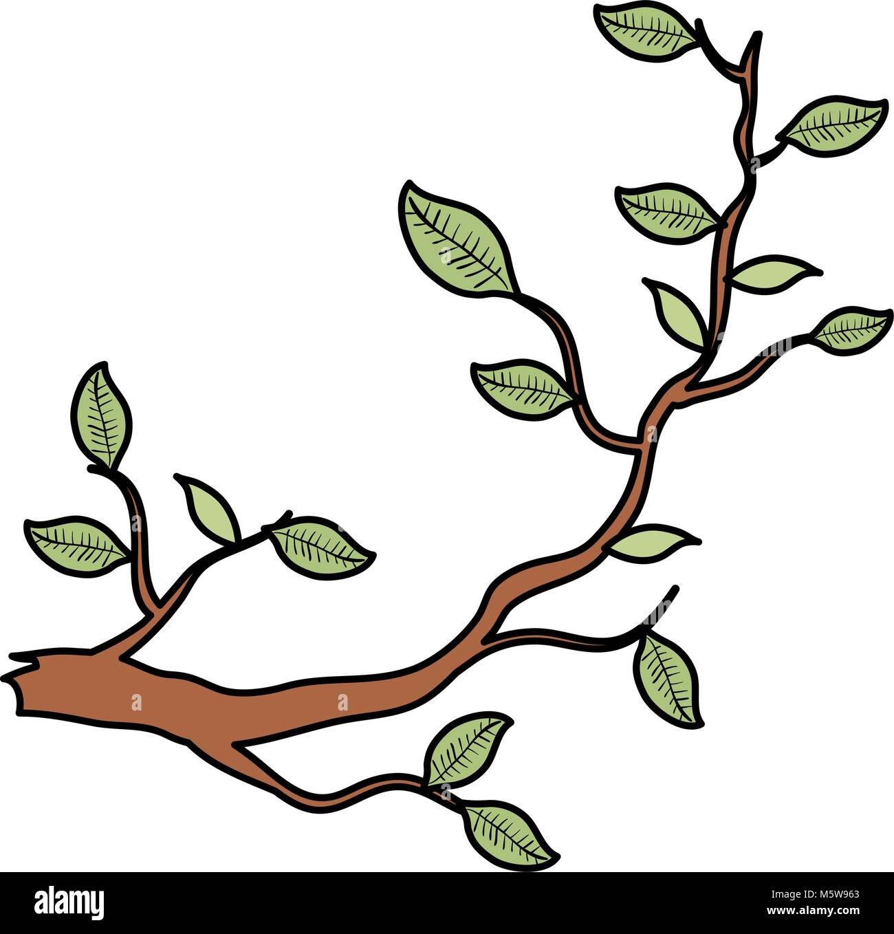 tree branch plant icon vector illustration design Stock Vector Image ...