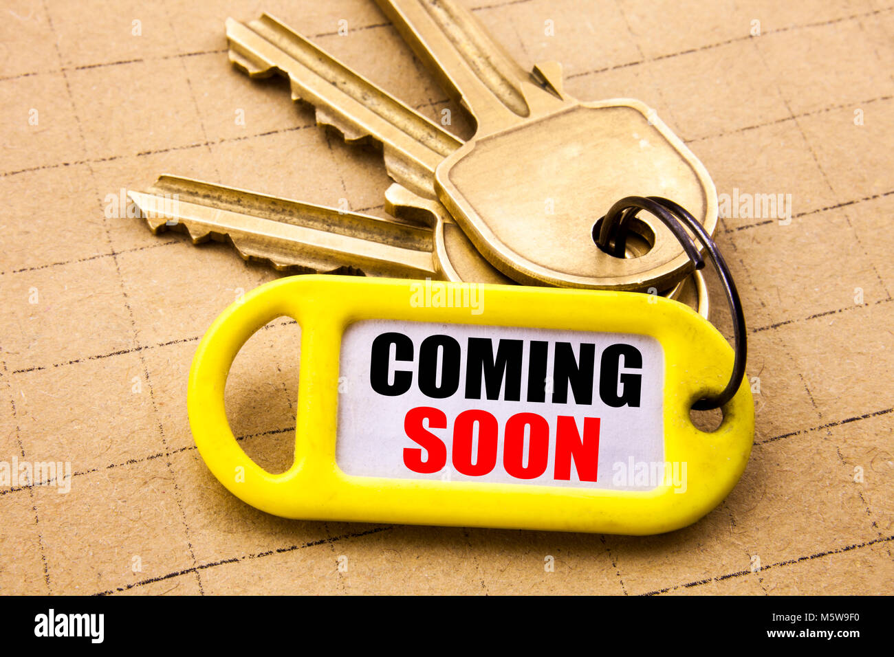 Word, writing Coming Soon. Business concept for Under Construction ...