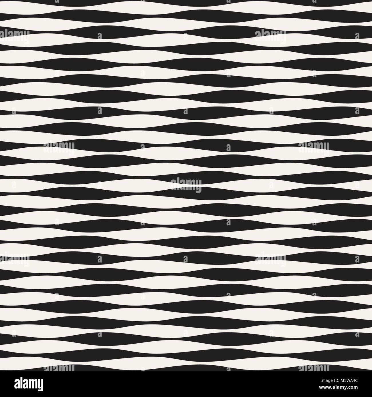 Seamless ripple pattern. Repeating vector texture. Wavy graphic background. Simple stripes Stock ...