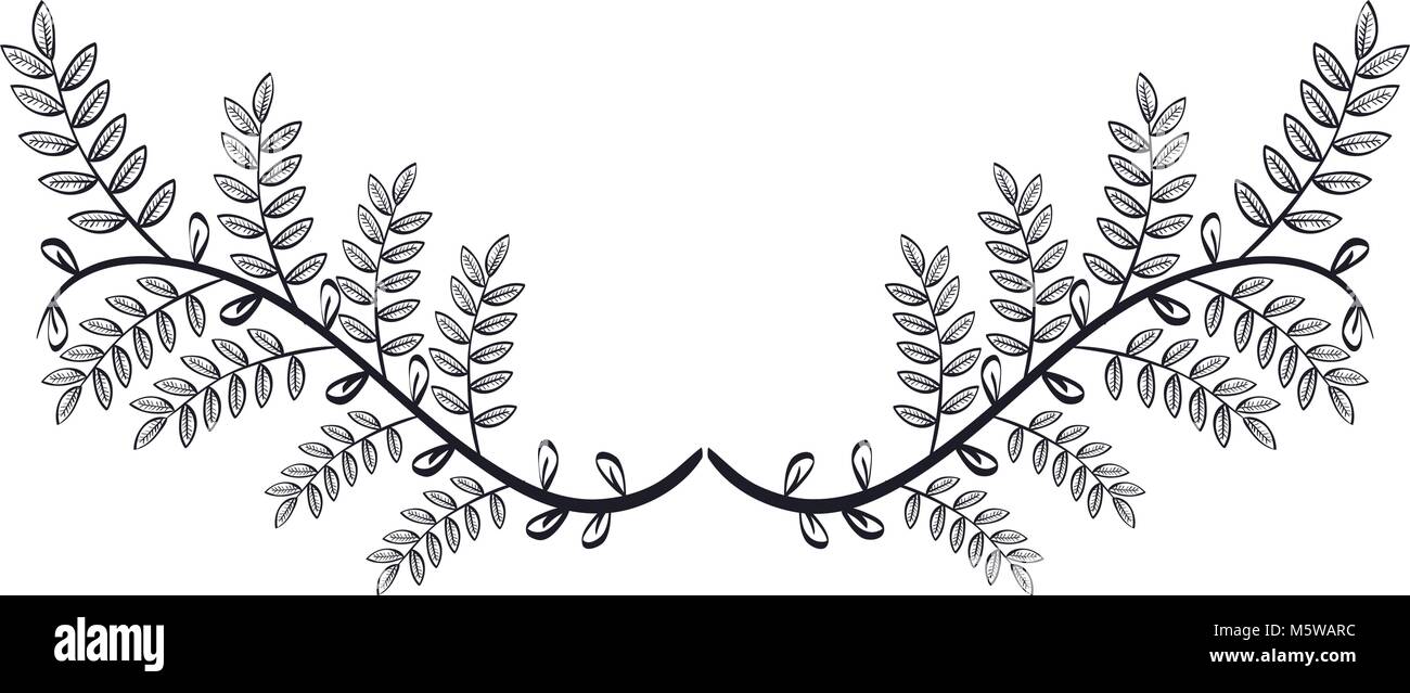 Leaf leaves crown icon image hi-res stock photography and images - Alamy