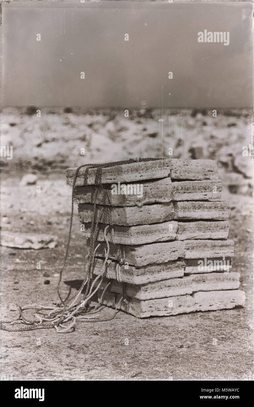 in danakil ethiopia africa the block of salt in the antique lake Stock ...