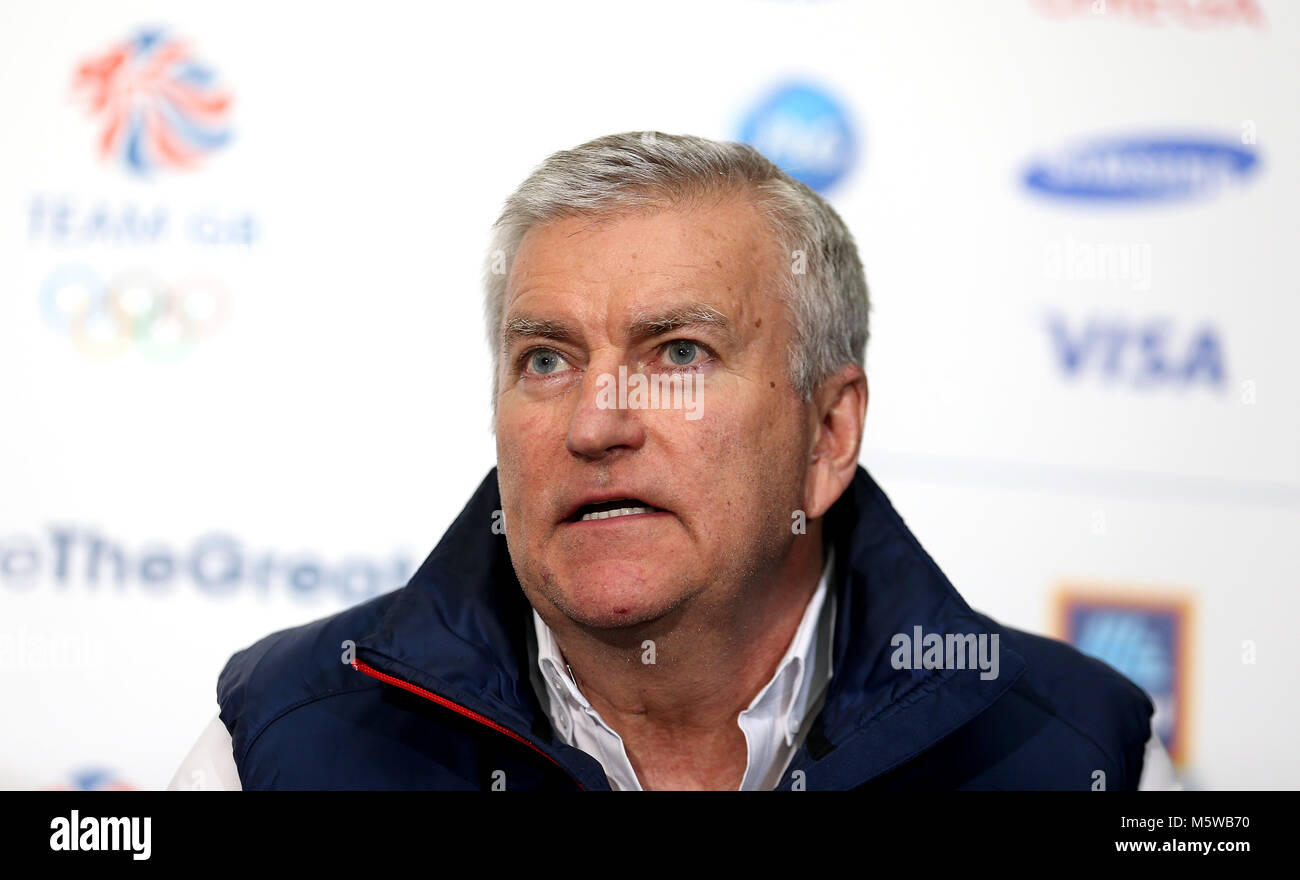 Team GB CEO Bill Sweeney as Team GB during a press conference after ...