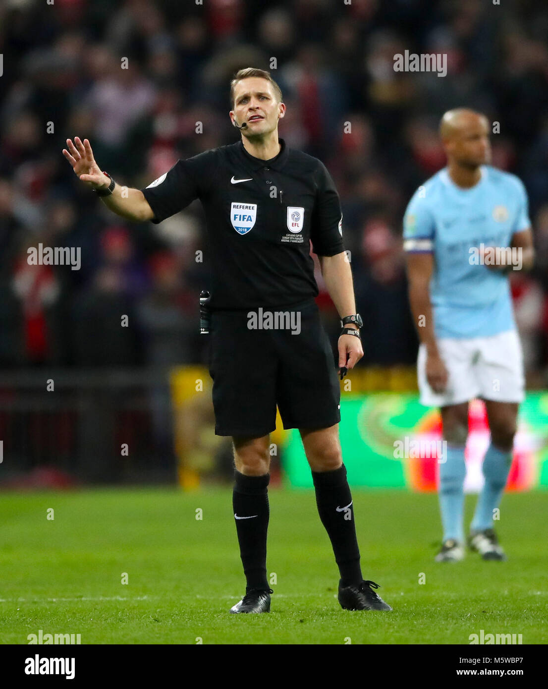 Referee Craig Pawson Stock Photo - Alamy