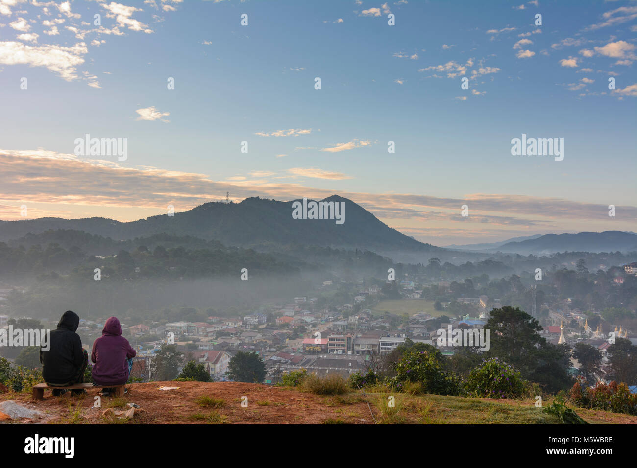 Kalaw: view to Kalaw, , Shan State, Myanmar (Burma Stock Photo - Alamy