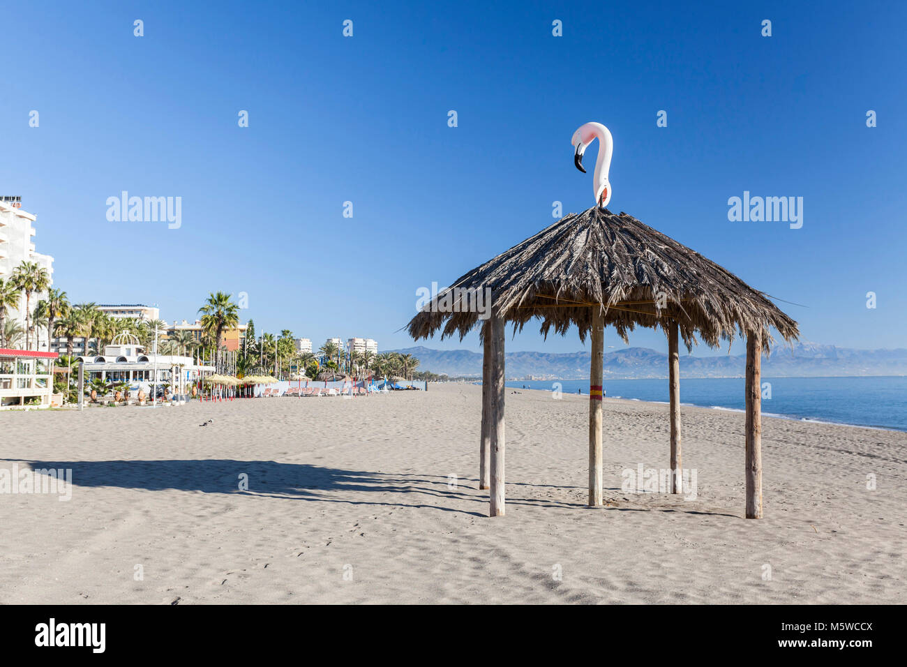 Mediterranean beach view in Torremolinos,Spain Stock Photo - Alamy