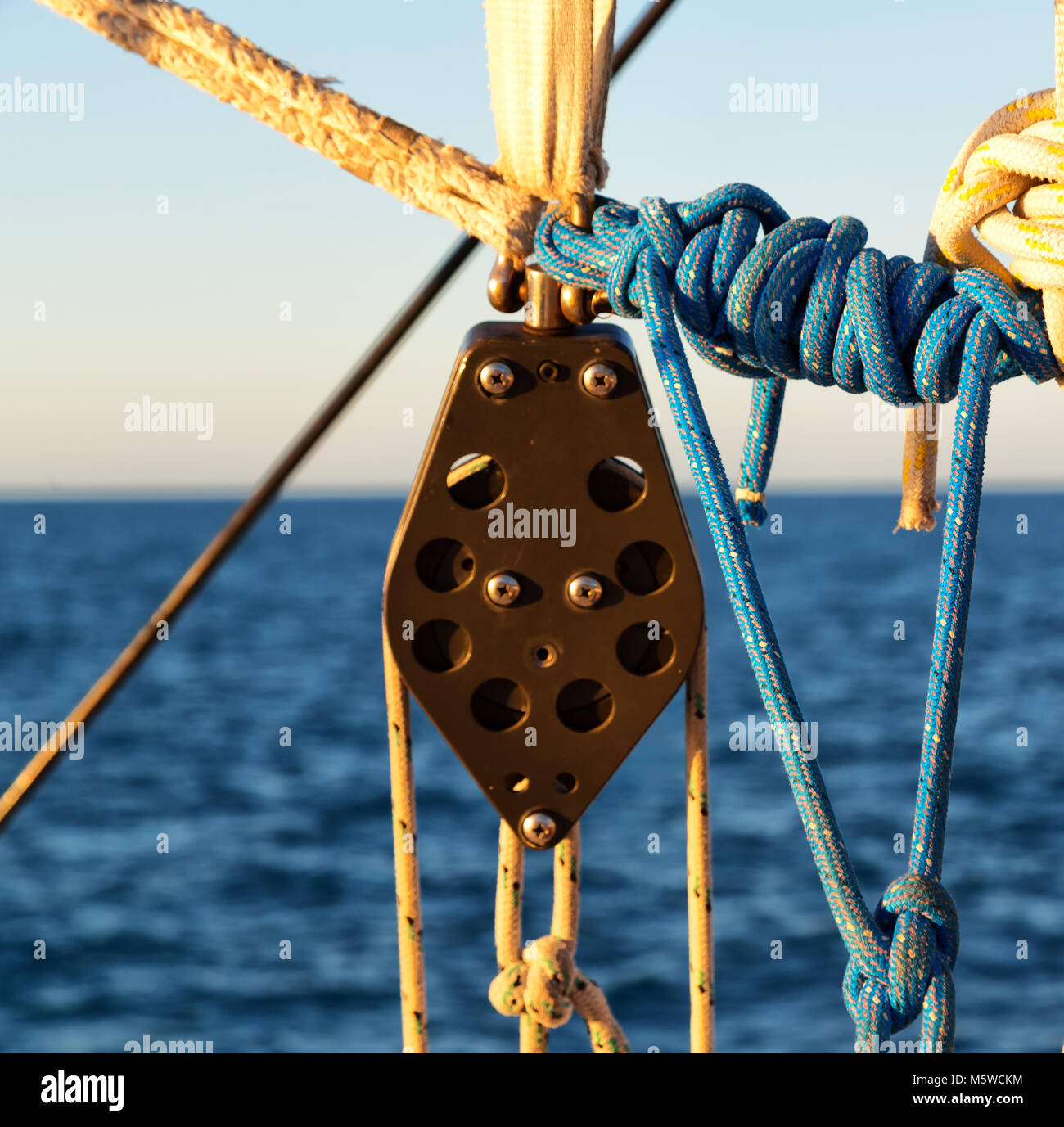 in australian catamaran a old rope in the sky like abstract concept ...