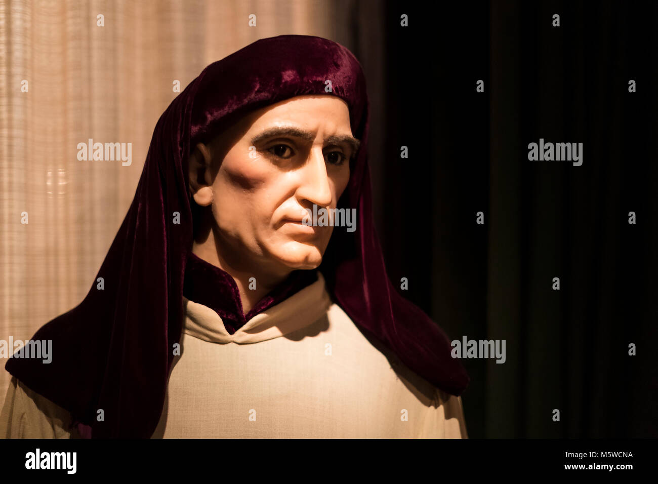 BARCELONA, SPAIN - 11 JANUARY 2018: Museum of wax figures in Barcelona ...