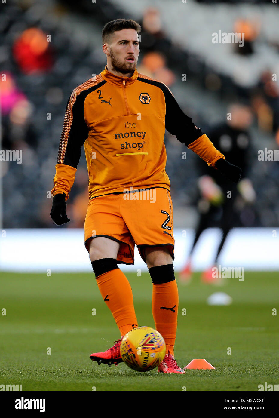 Wolverhampton Wanderers' Matt Doherty warms up before kick off during ...