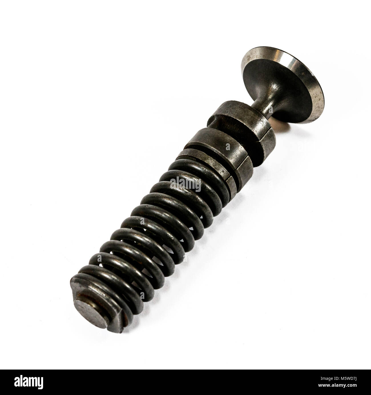 Antique vintage automotive valve spring guide and keeper assembly Stock ...