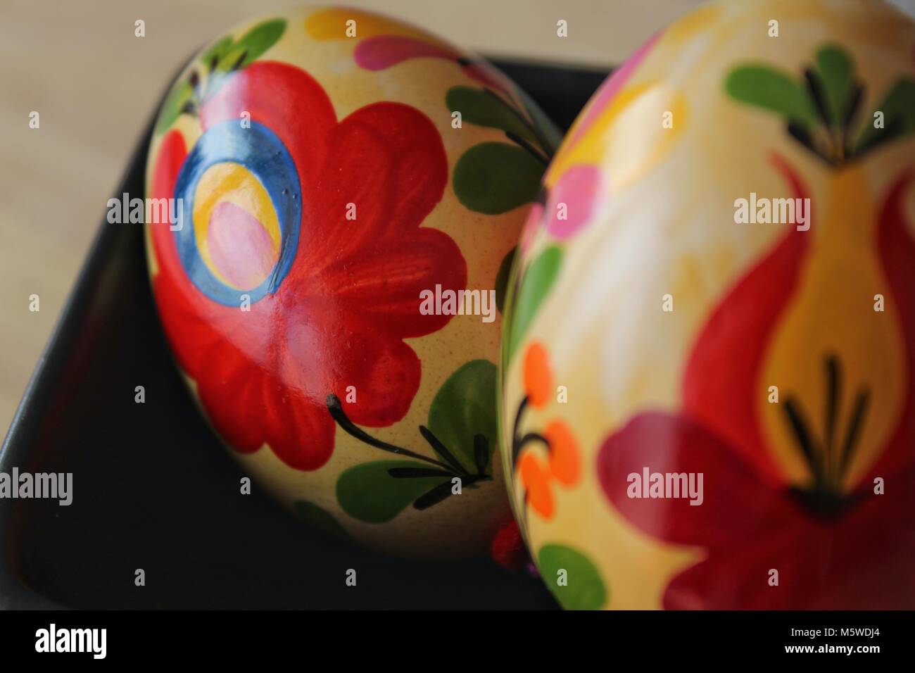 Beautiful and Colorful Hungarian Easter Eggs Stock Photo - Alamy