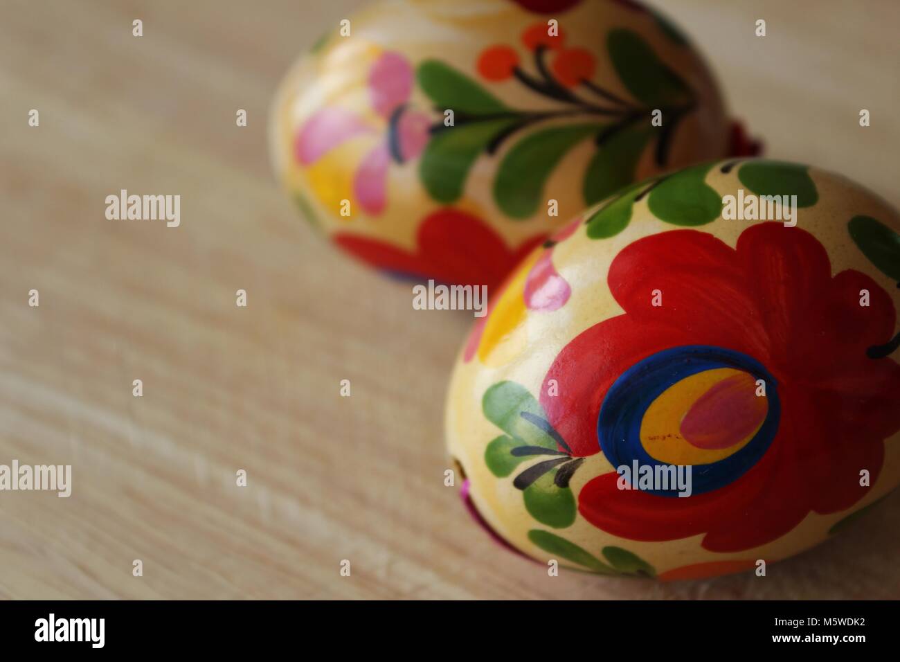 Beautiful and Colorful Hungarian Easter Eggs Stock Photo - Alamy