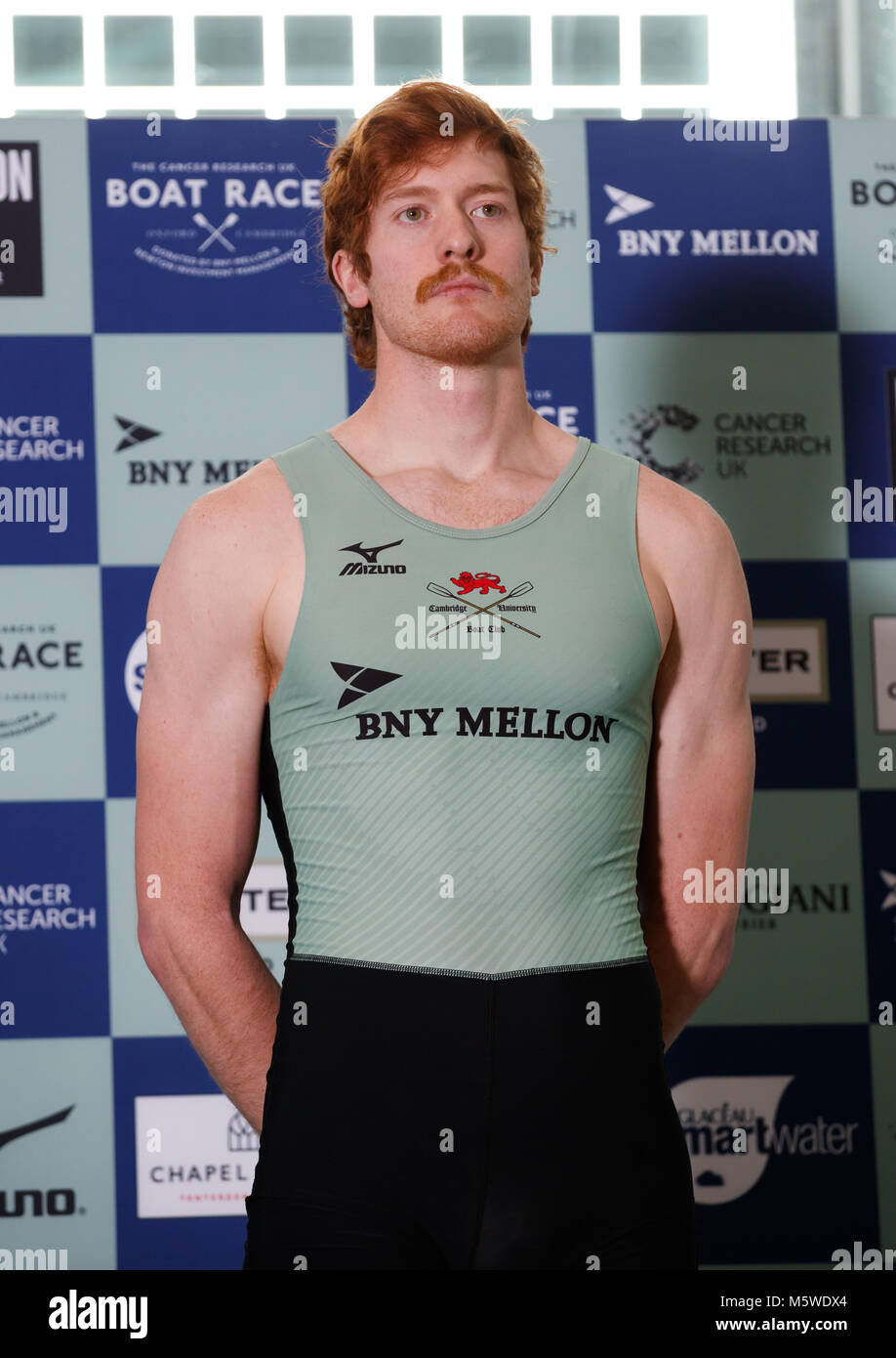 Cambridge's James Letten during the Boat Race crew announcement and ...
