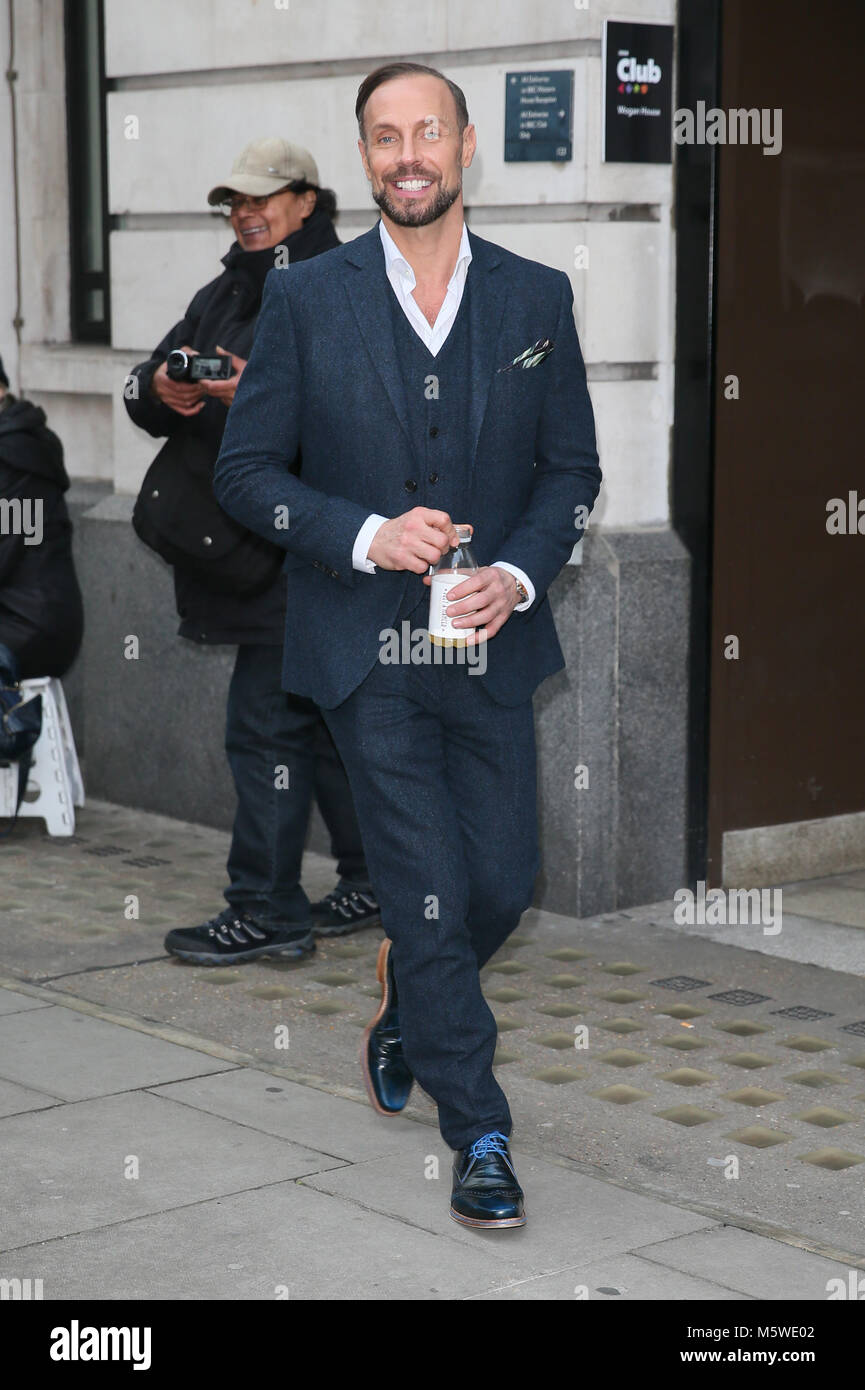 Dancing On Ice Judge Jason Gardiner seen leaving BBC Radio Two Studios ...