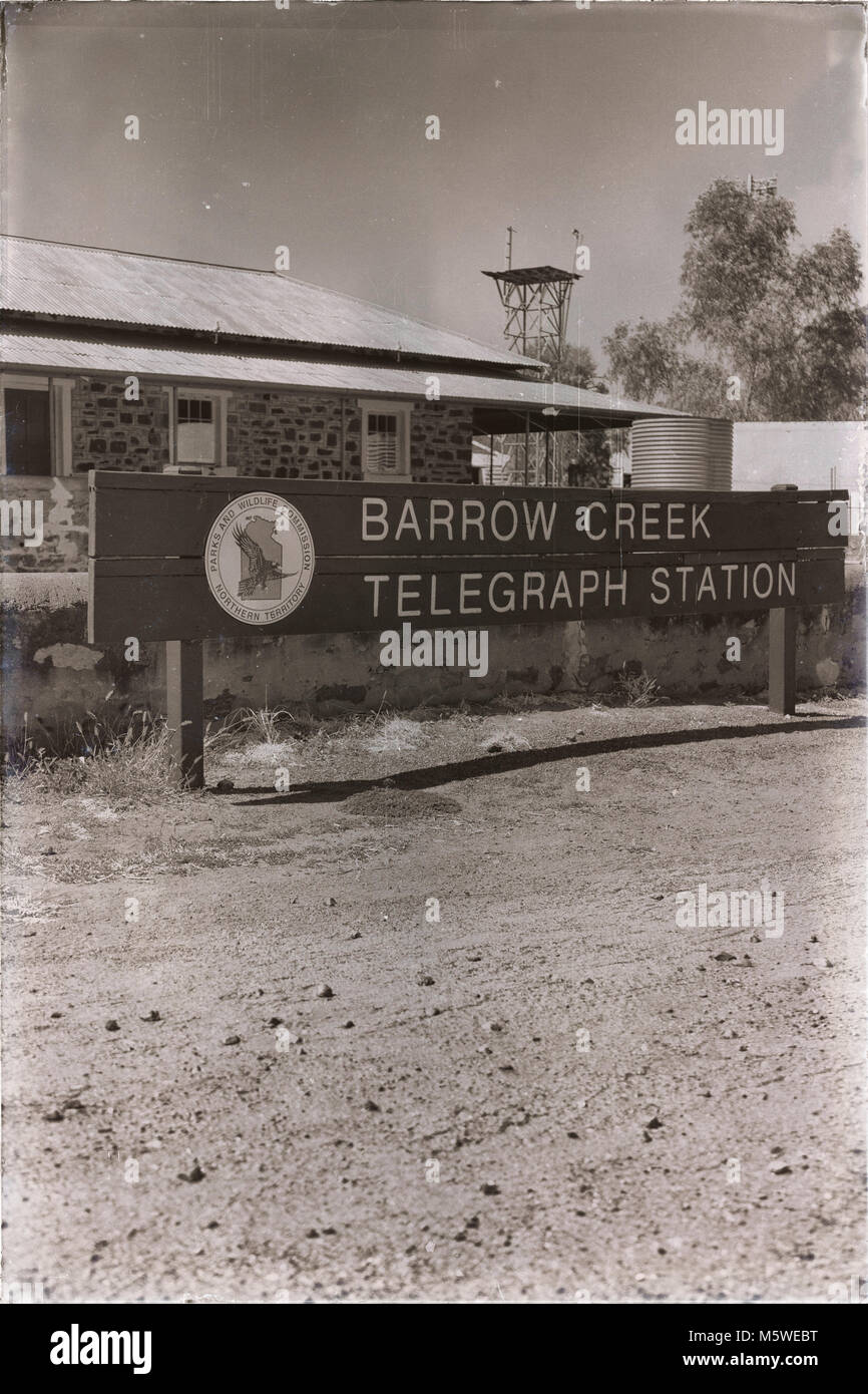 in australia the signal of the antique telegraph station Stock Photo - Alamy