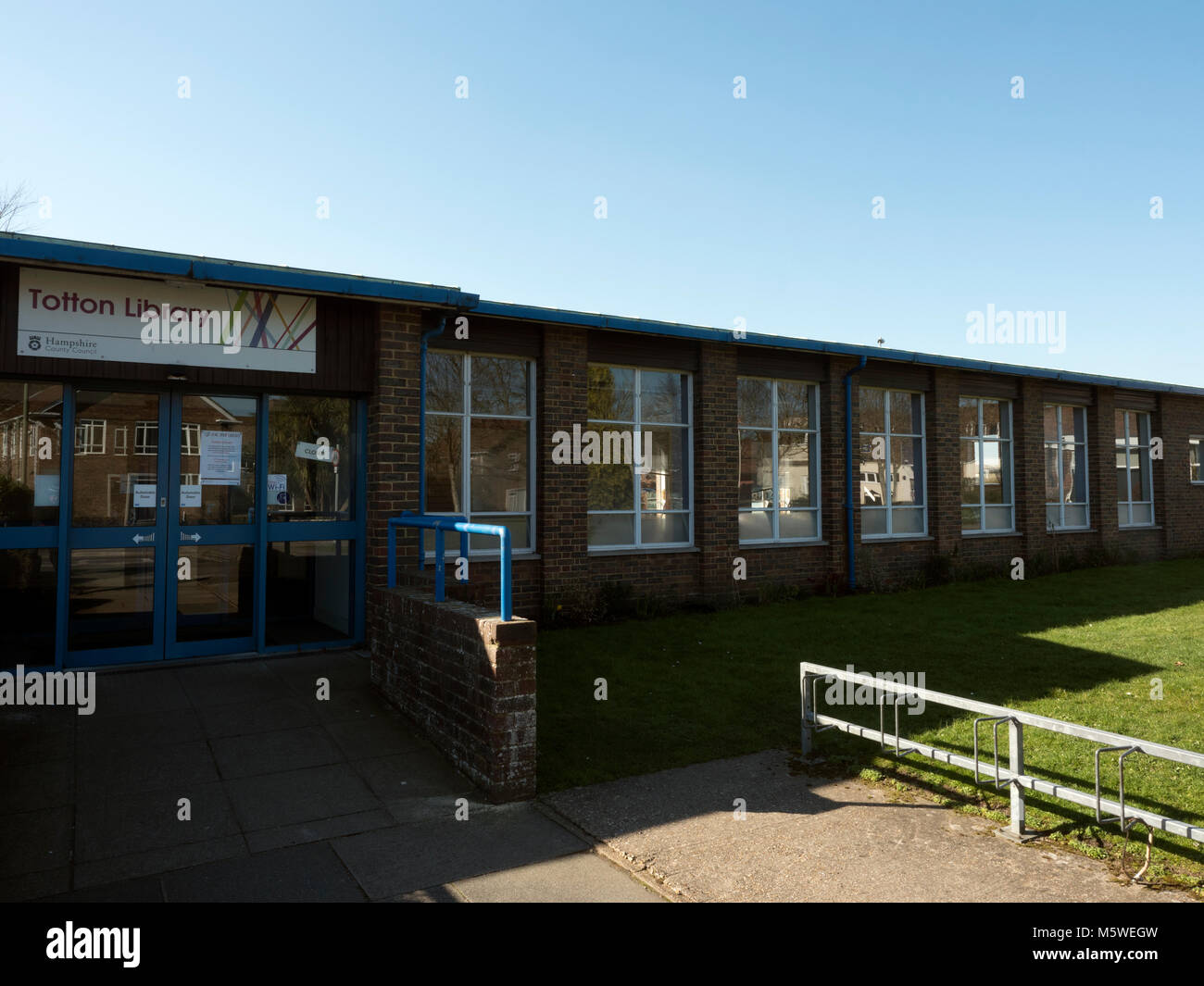 Totton Library before undergoing a refit, New Forest, Hampshire ...