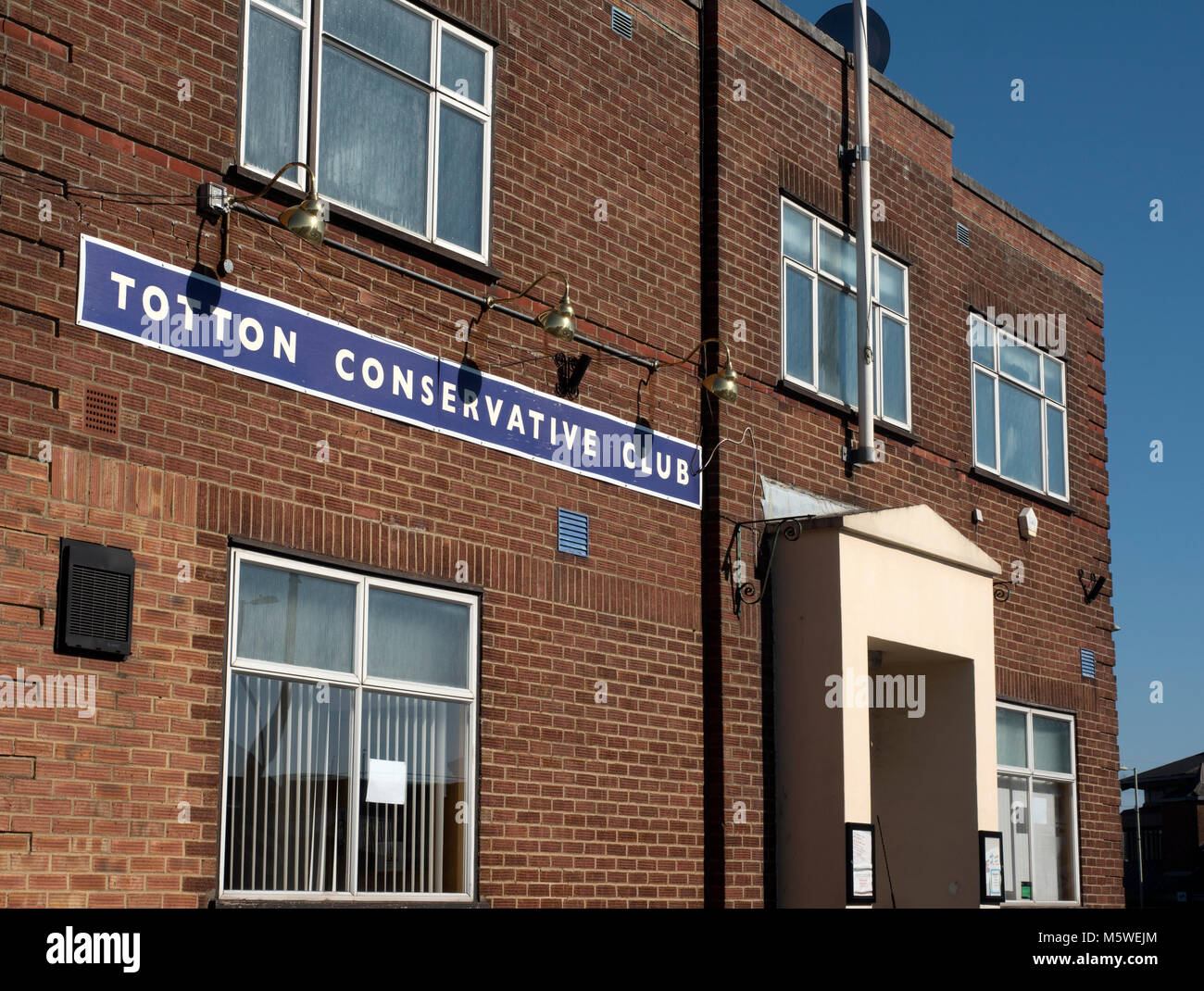 Conservative Club in Totton, New Forest, Hampshire, England, UK Stock ...