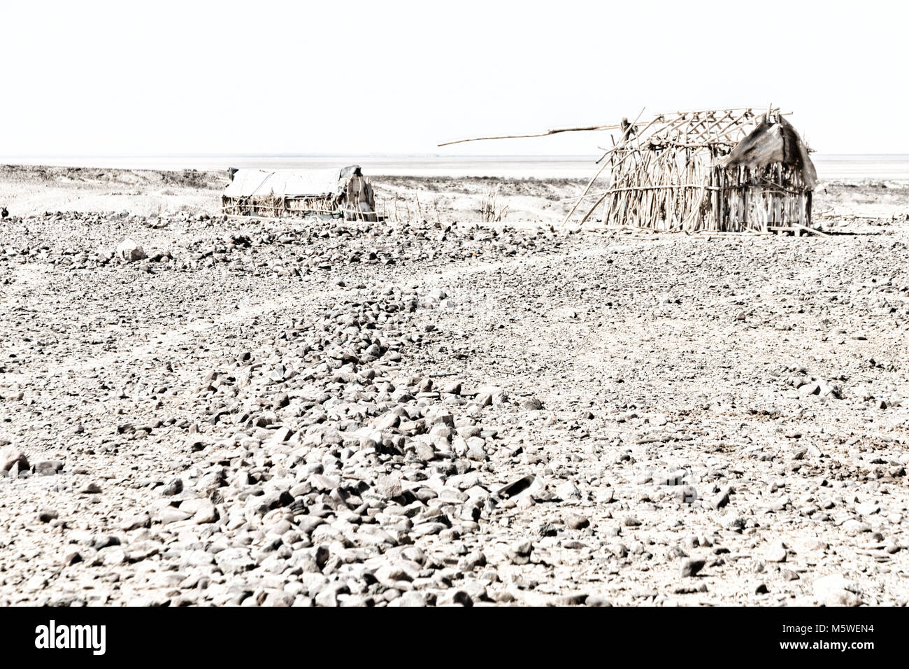 in ethiopia africa the poor house of people in the desert of stone ...