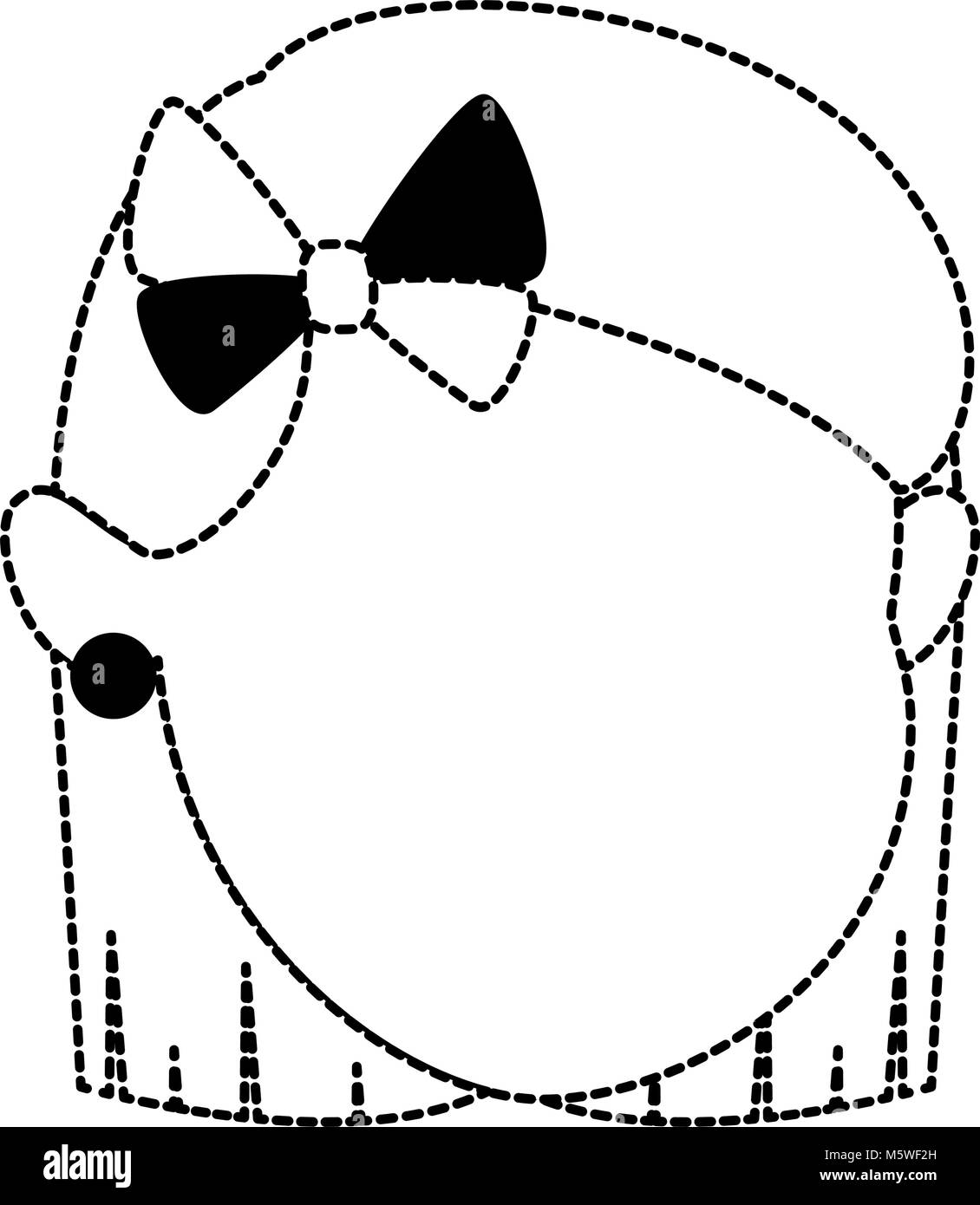 cute and little girl head vector illustration design Stock Vector Image ...