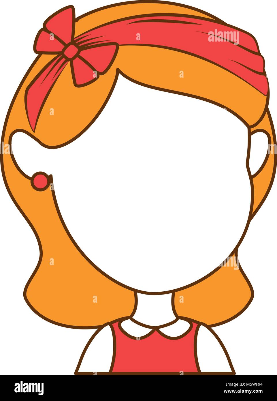 cute and little girl vector illustration design Stock Vector Image ...
