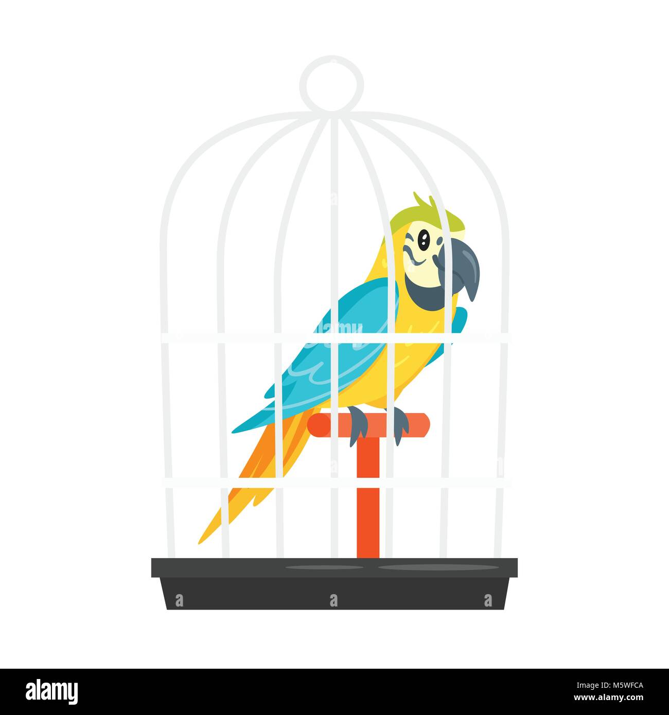 Parrot cage cartoon hi-res stock photography and images - Alamy