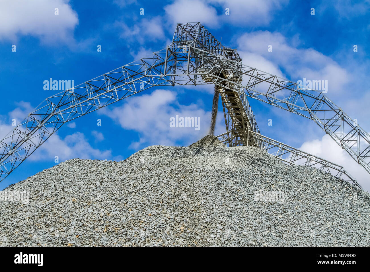 Platinum Mining and Processing of ore, Piles of ore rock being moved ...
