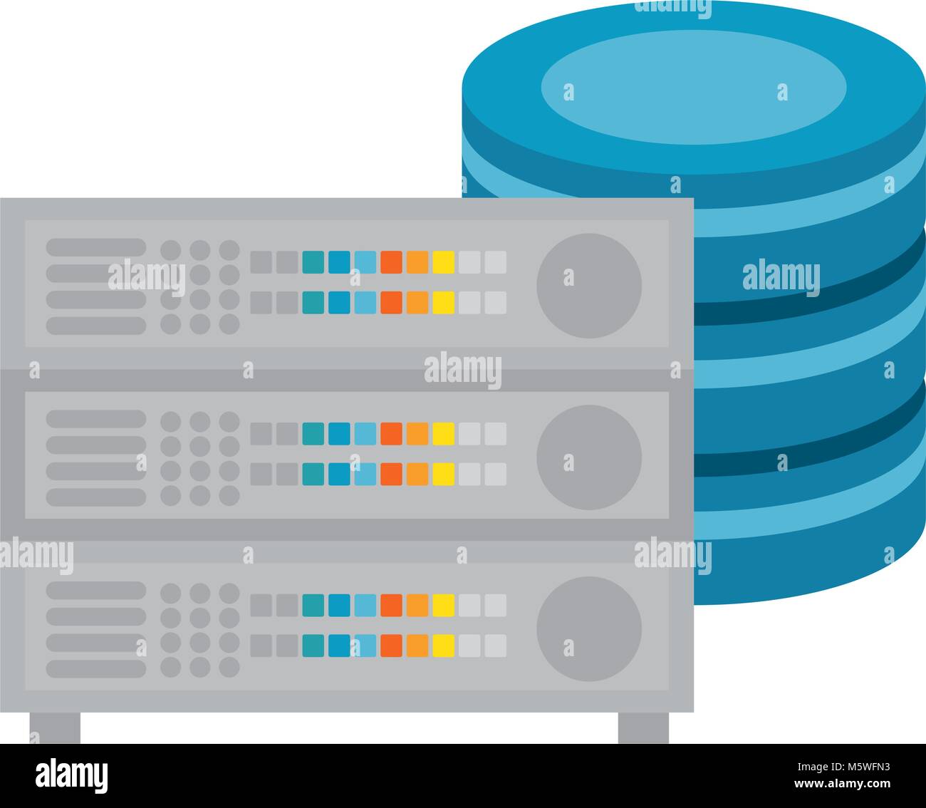 data center disk with server vector illustration design Stock Vector Image & Art - Alamy