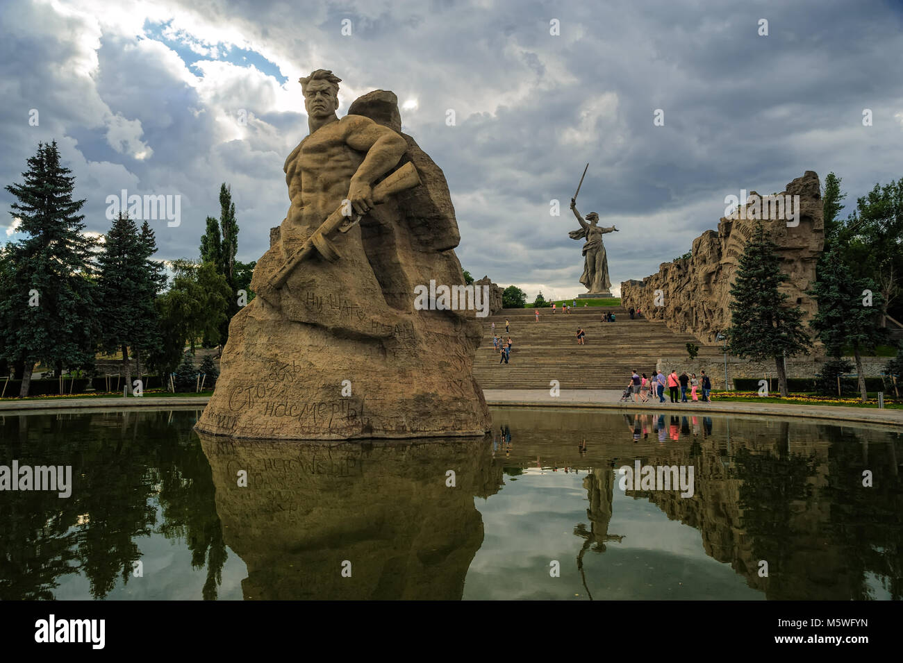 Mamaev Kurgan monument. Volgograd, Russia Stock Photo - Alamy
