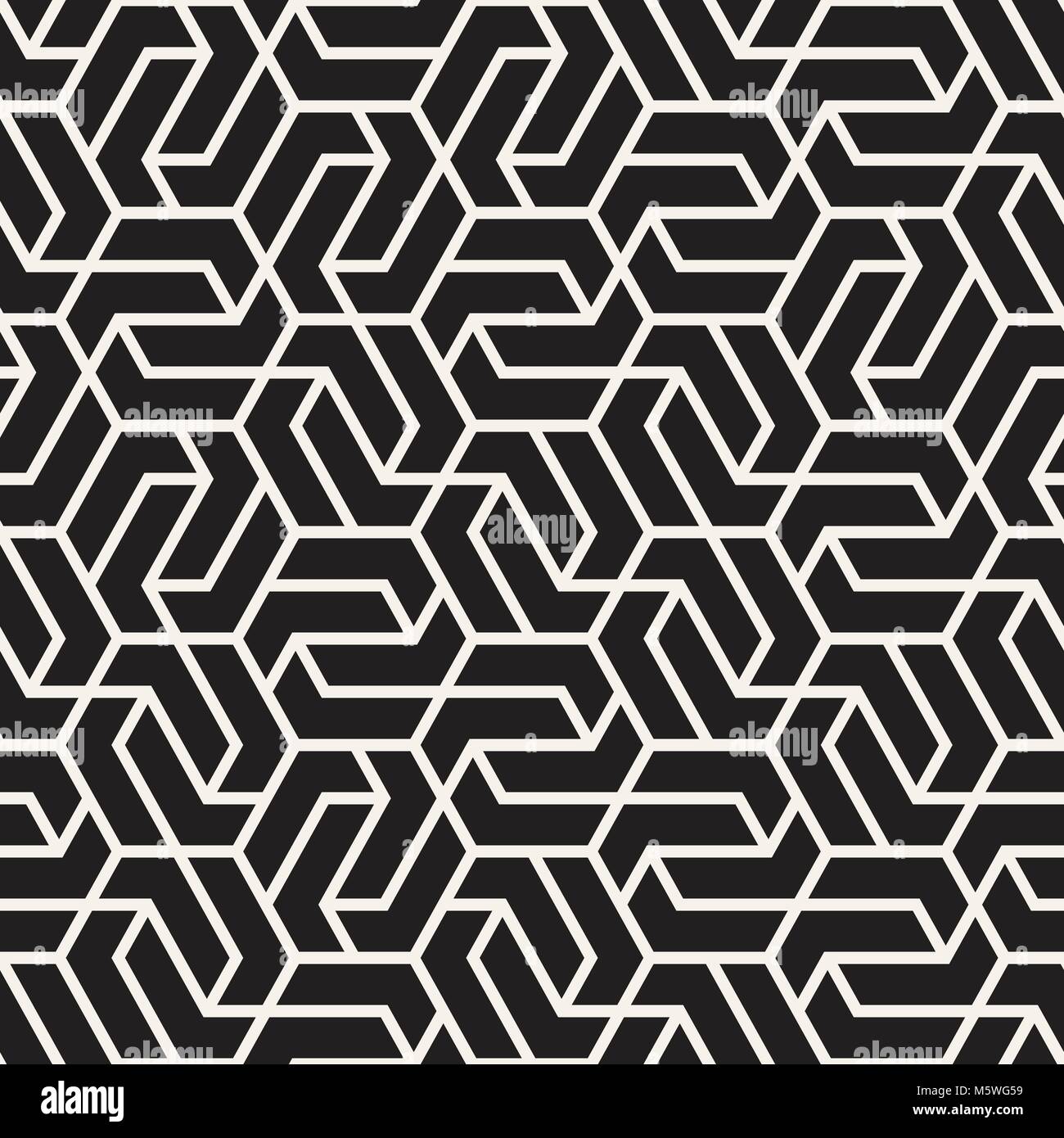 Vector seamless stripes pattern. Modern stylish texture with monochrome trellis. Repeating ...