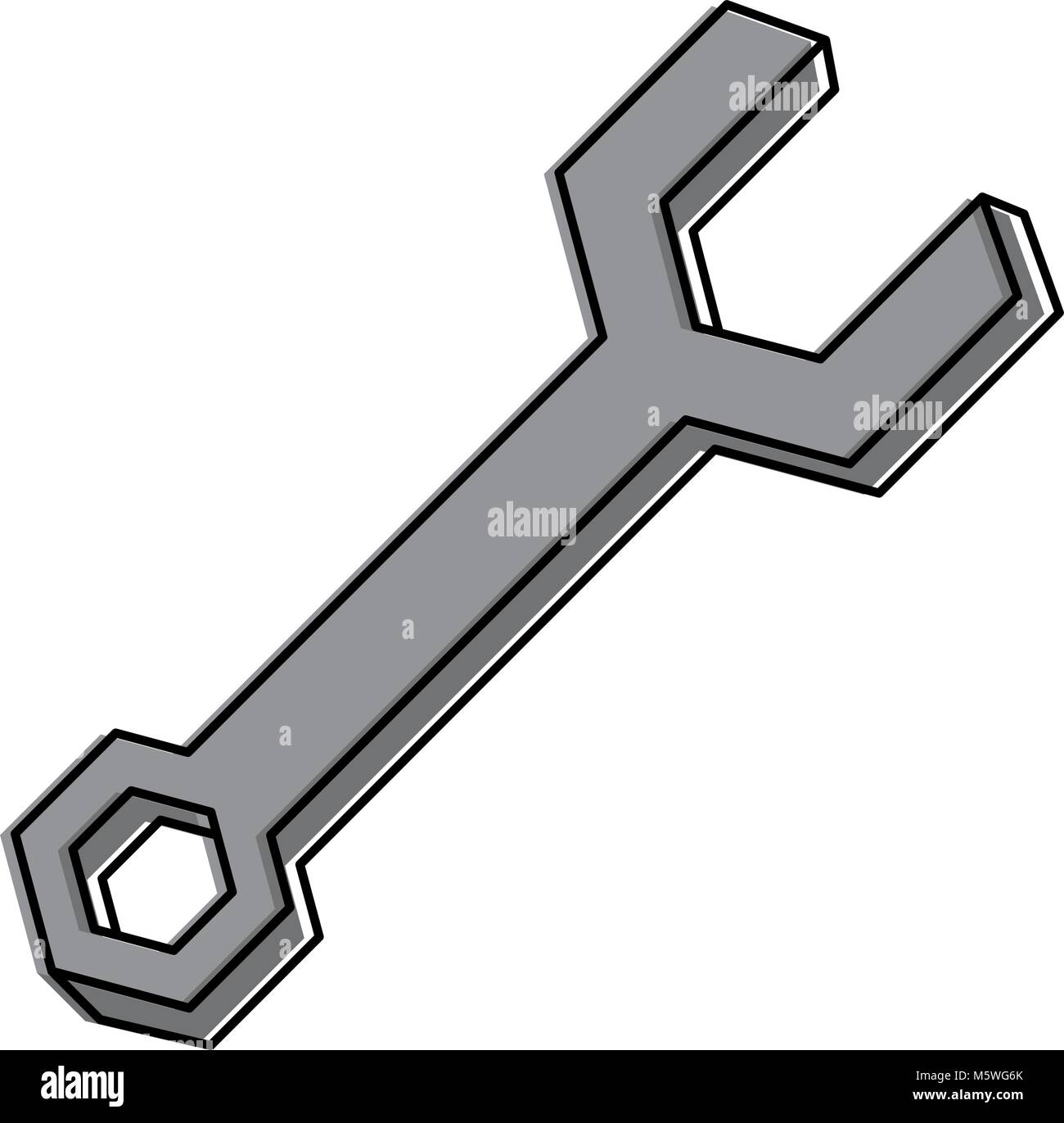 wrench key isolated icon Stock Vector Image & Art - Alamy
