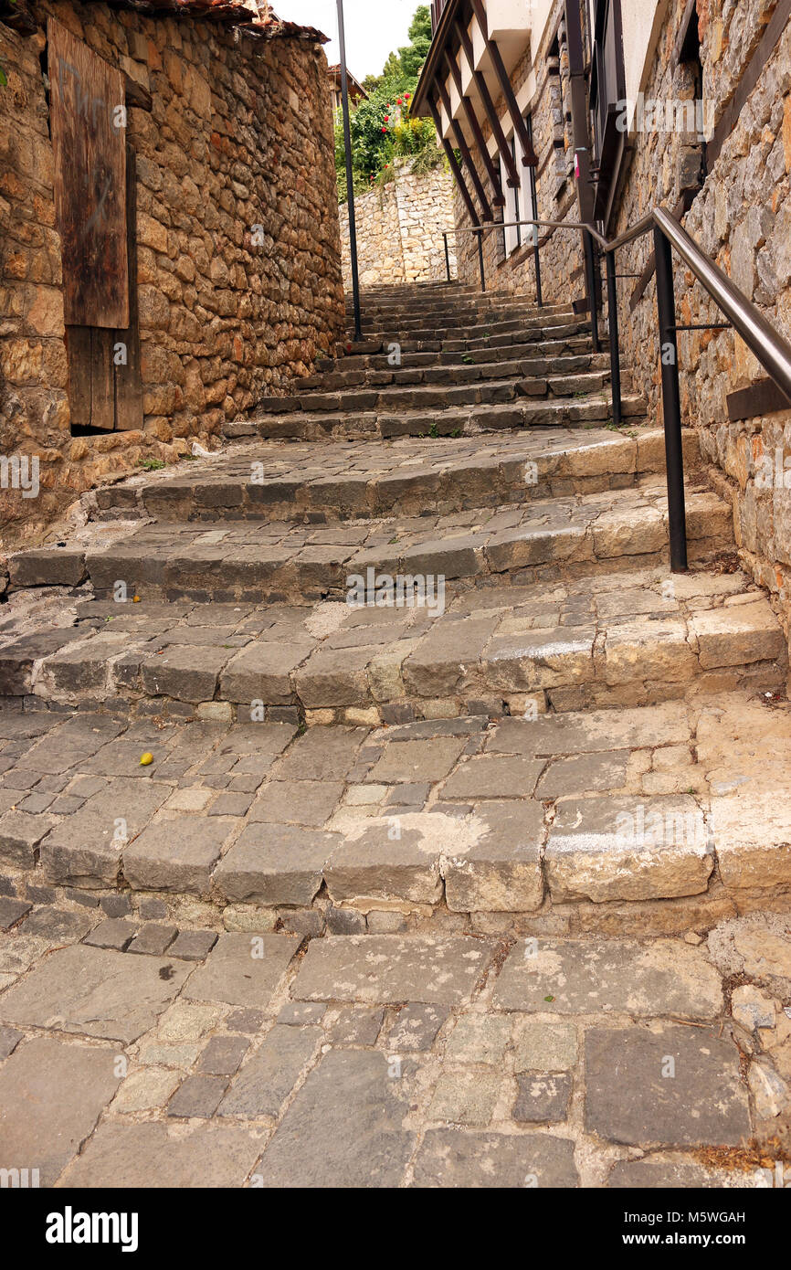Old stone steps hi-res stock photography and images - Alamy