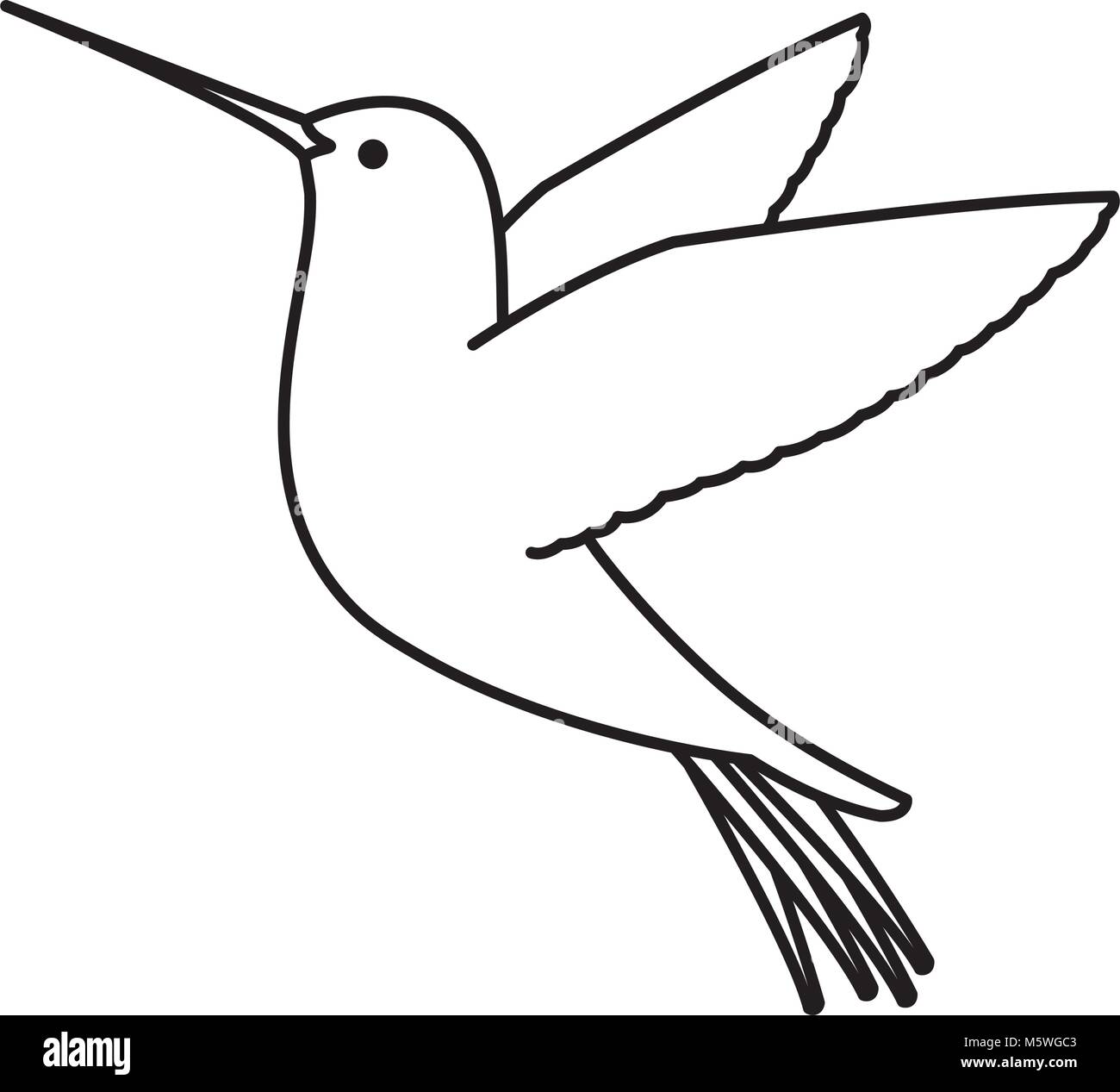 cute hummingbird flying icon Stock Vector Image & Art - Alamy