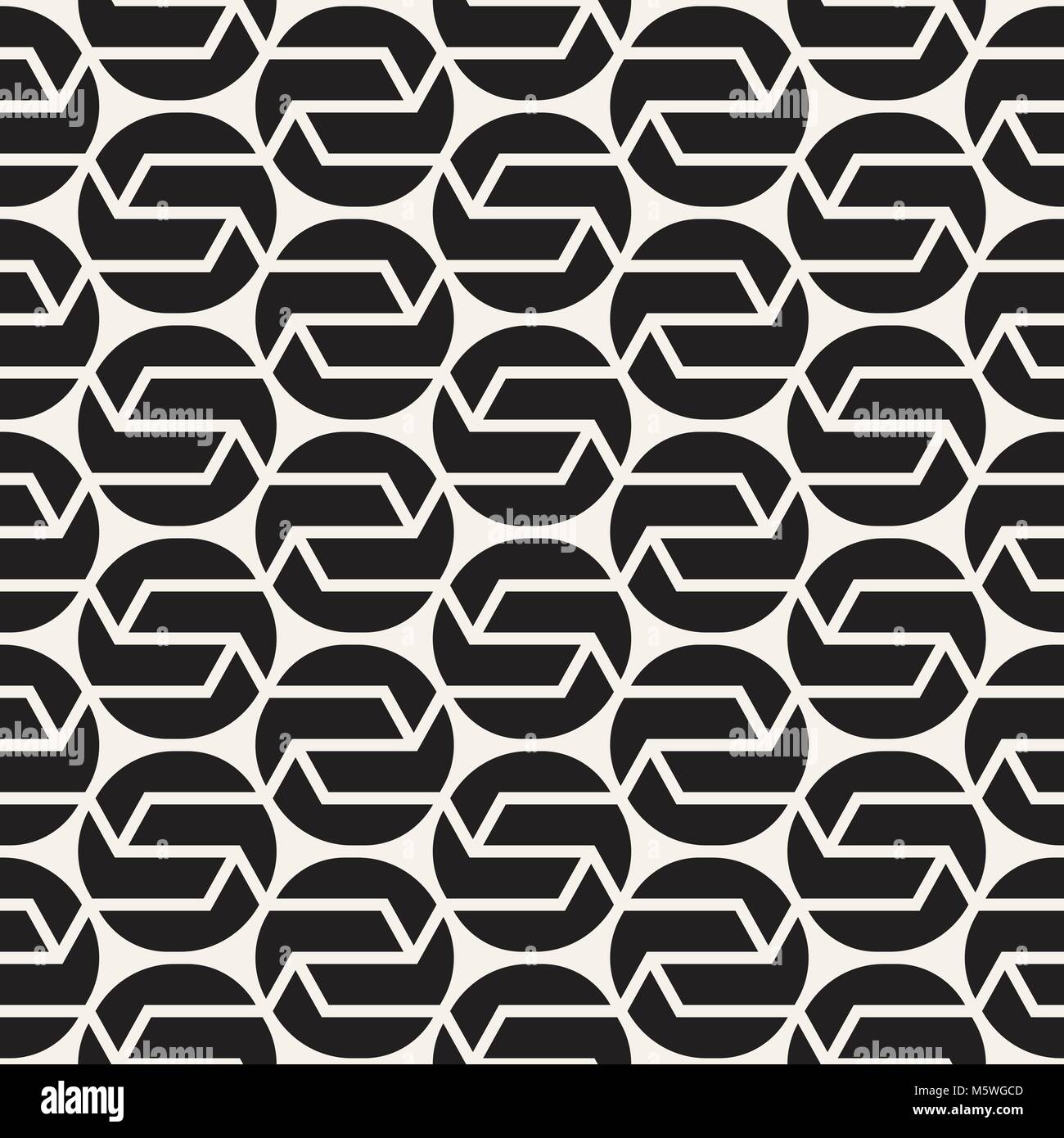 Vector seamless stripes pattern. Modern stylish texture with monochrome ...