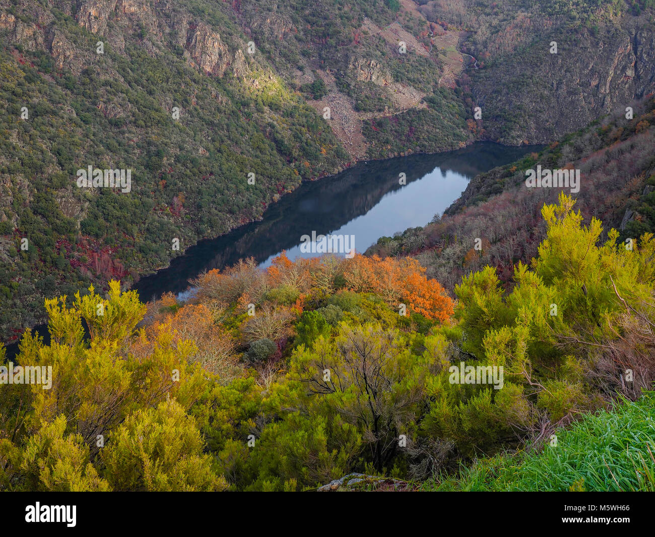 Sil river canyon in the Ribeira Sacra, Ourense. Spain Stock Photo - Alamy
