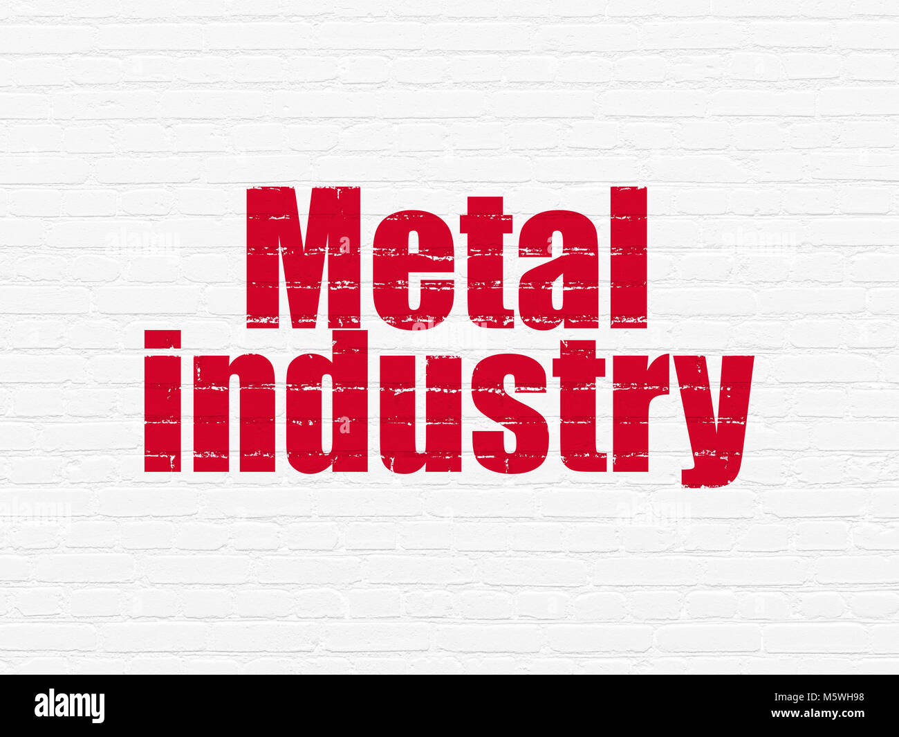 Industry concept: Metal Industry on wall background Stock Photo - Alamy