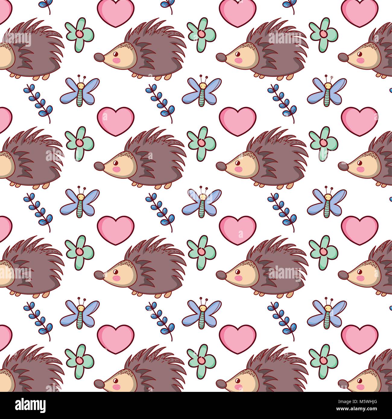 Cute animals background pattern vector illustration graphic design ...