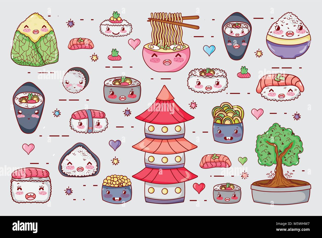 Happy bonsai Stock Vector Images - Alamy