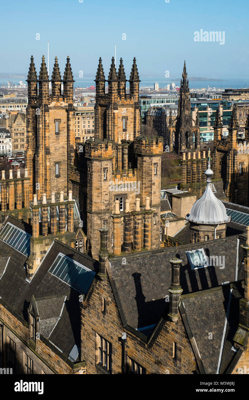 University Of Edinburgh New College High Resolution Stock Photography ...