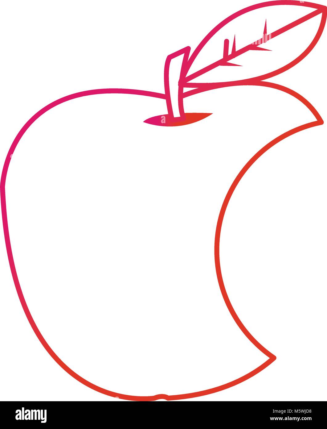 Apple of fruit healthy and organic food theme Isolated design Vector ...