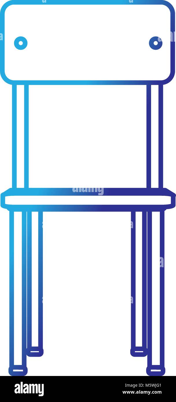 Chair of school education and lesson theme Isolated design Vector ...