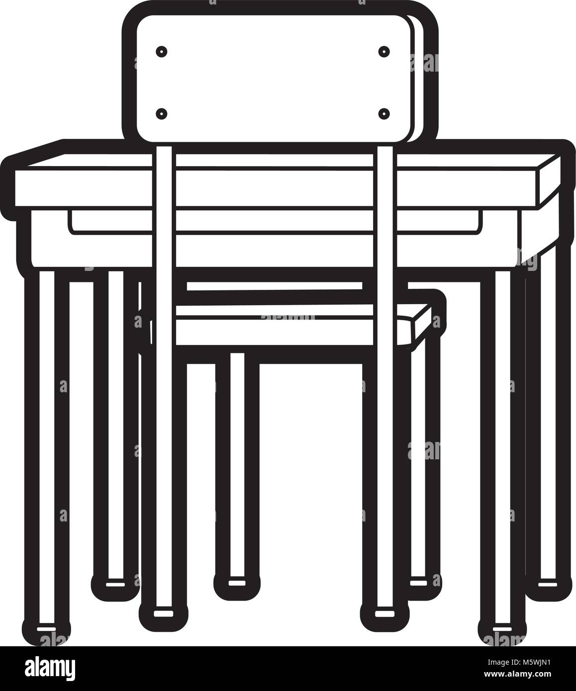 Chair and table design Stock Vector Image & Art - Alamy