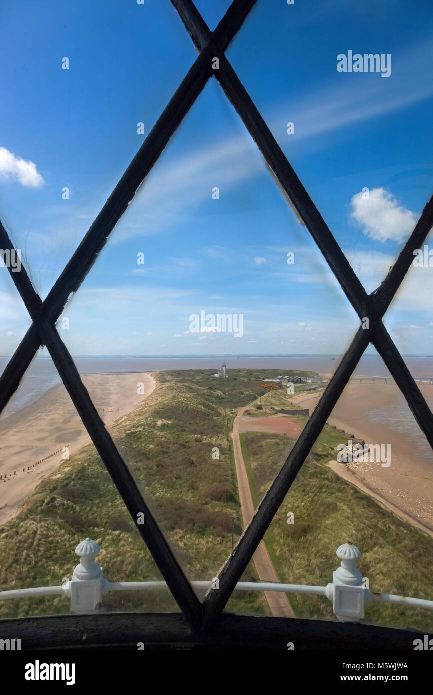 View of Spurn Point from lighthouse Stock Photo - Alamy