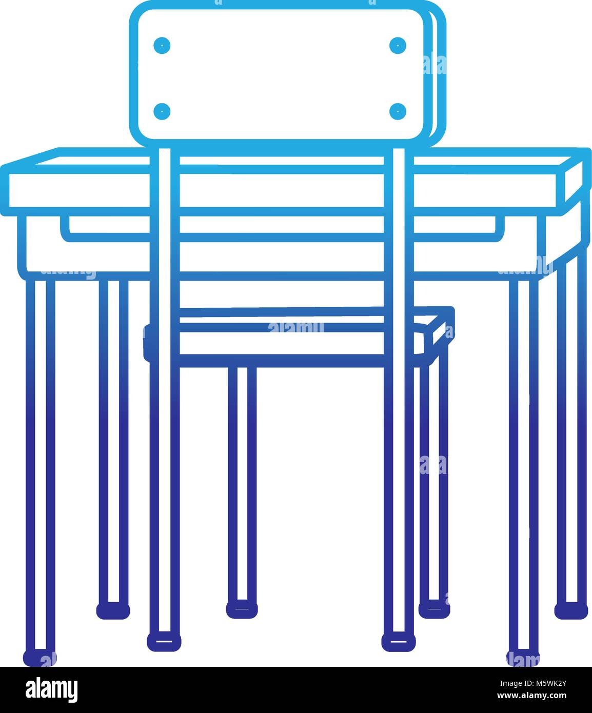 School table and chair design Stock Vector Image & Art - Alamy