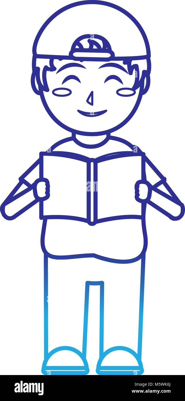 Boy and book design Stock Vector Image & Art - Alamy