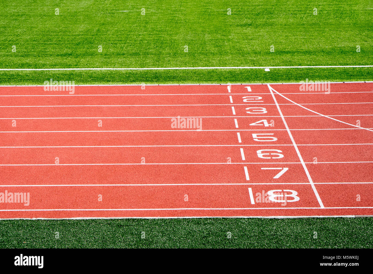 Local stadium and running track Stock Photo - Alamy