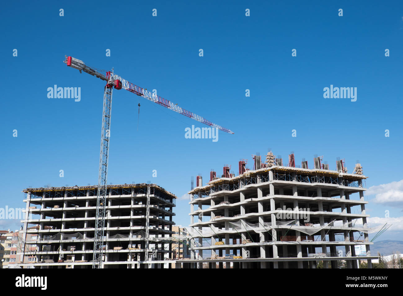 construction site on which to build high-rise buildings Stock Photo - Alamy
