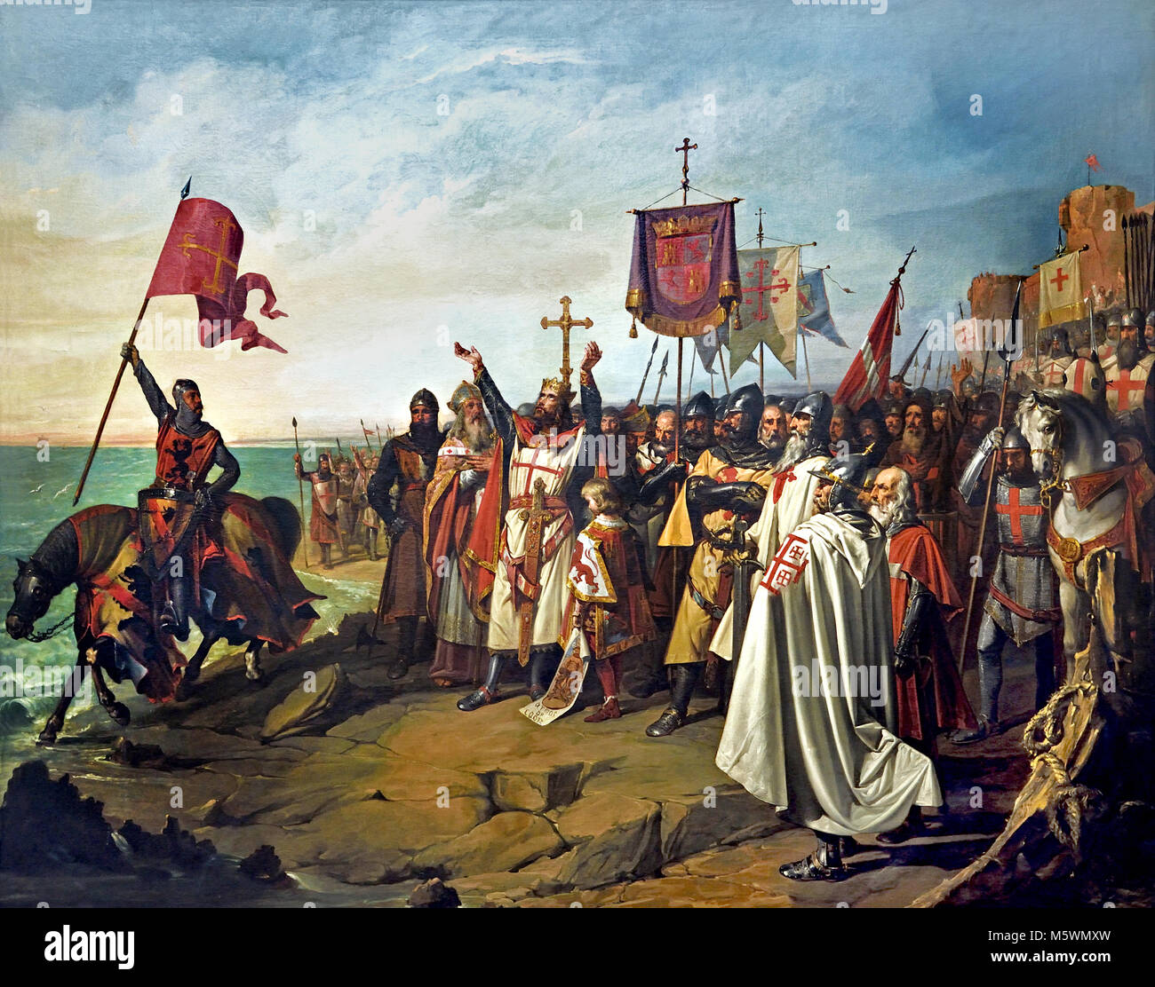 The takeover of the waters of Cadiz by King Alfonso X 1262 ) 1865 Spain ...