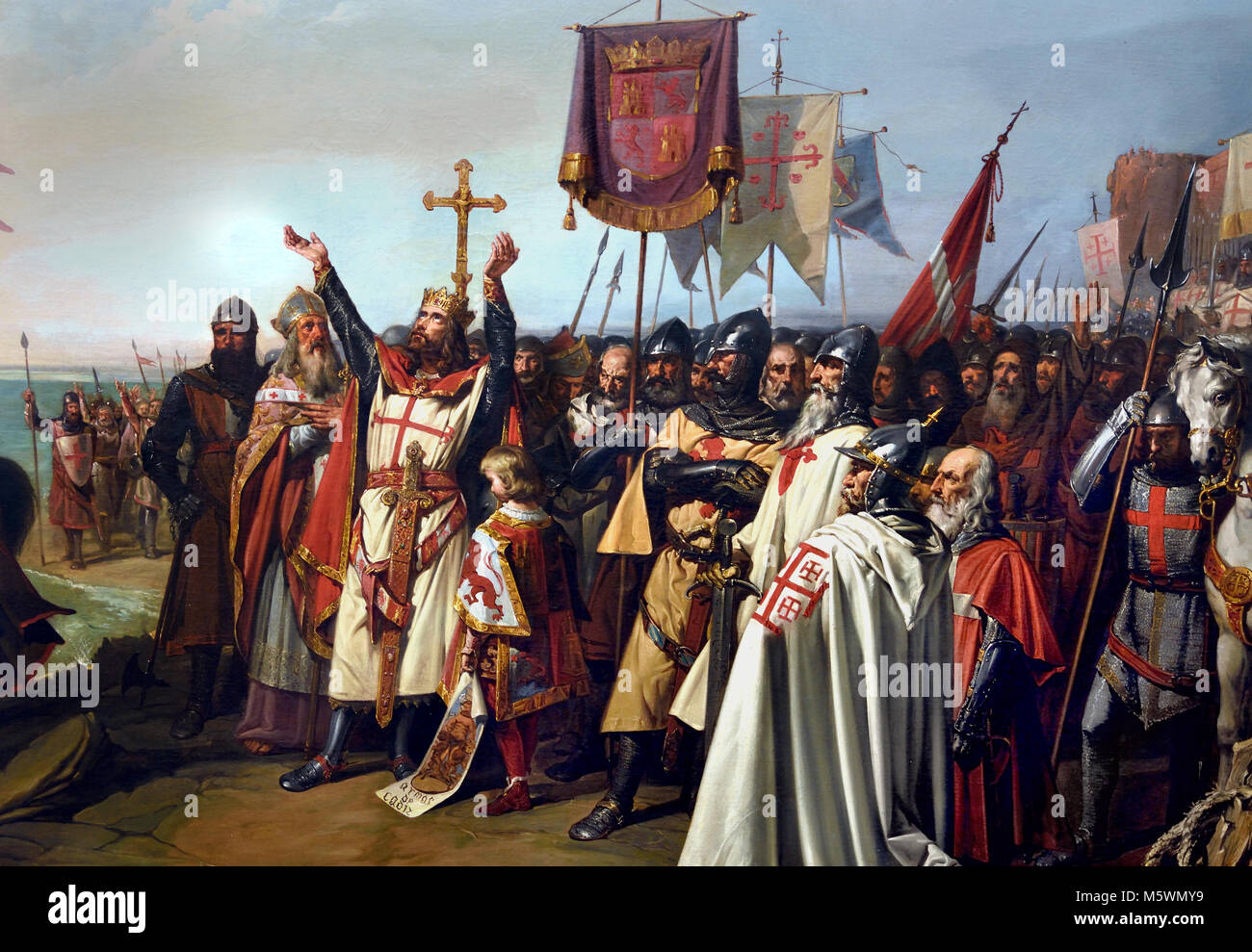 The takeover of the waters of Cadiz by King Alfonso X 1262 ) 1865 Spain ...