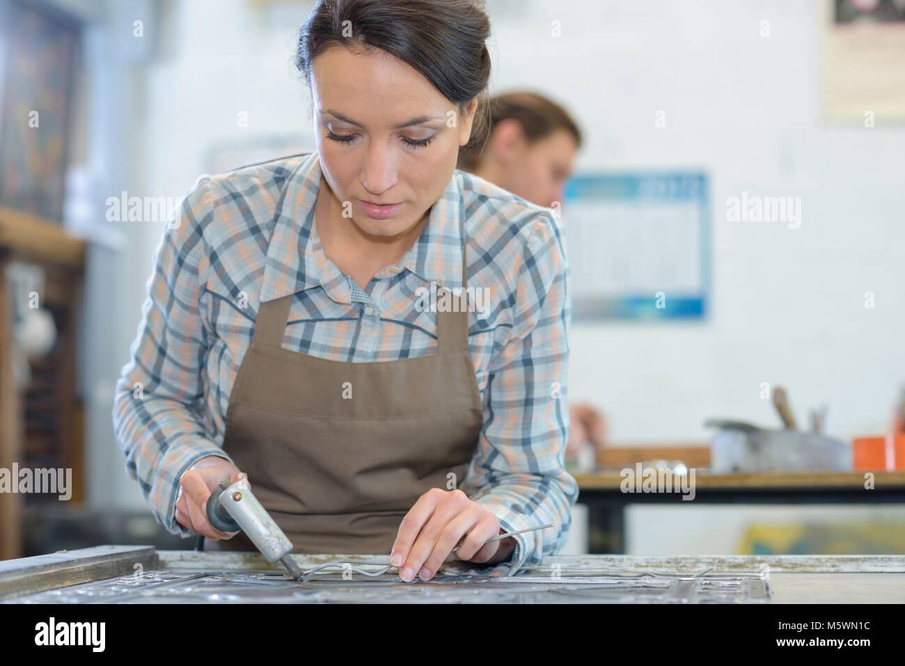 Female painter creating work art hi-res stock photography and images ...