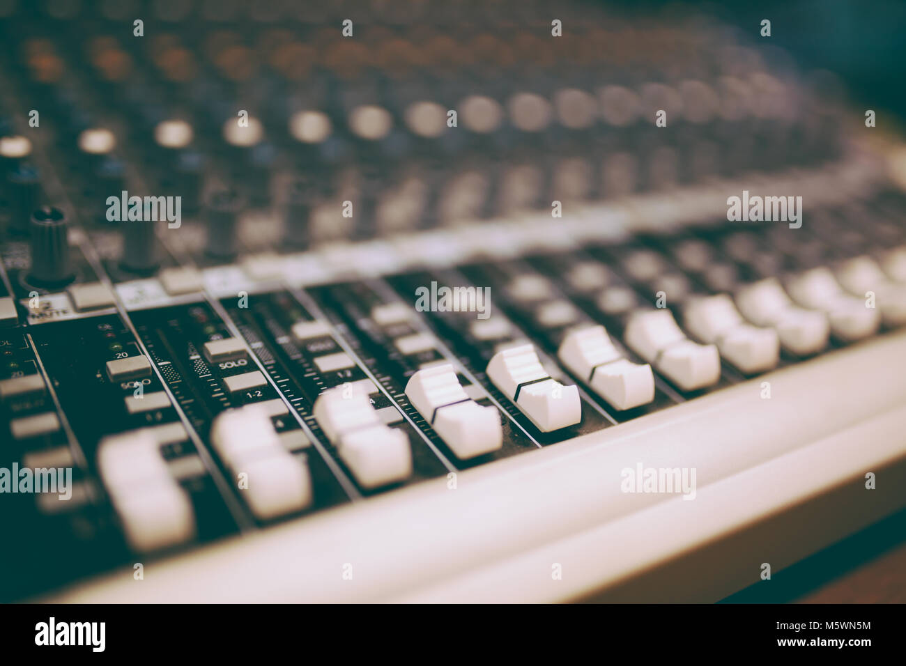Professional mixers, some retro tone Stock Photo - Alamy