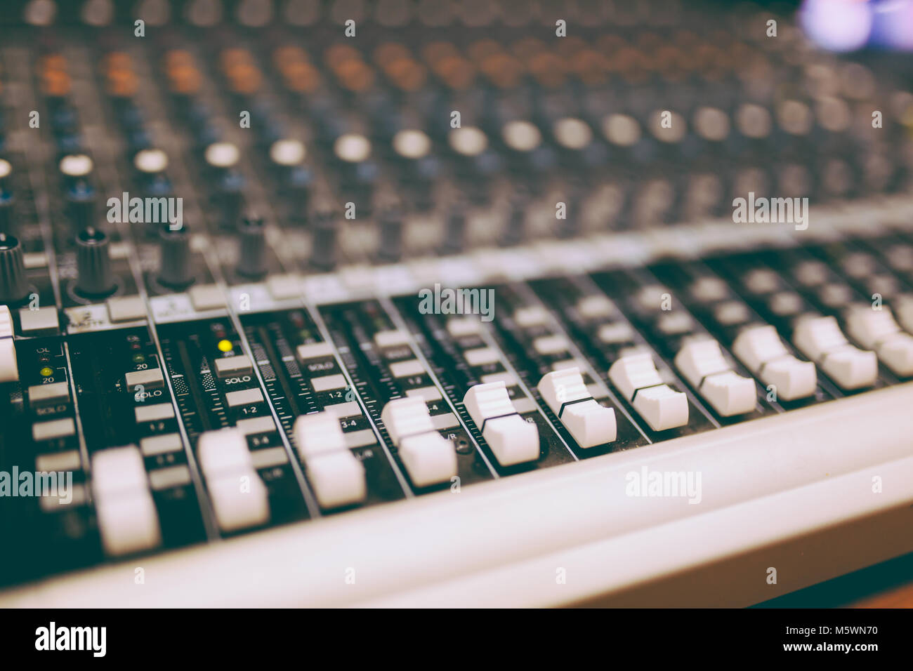 Professional mixers, some retro tone Stock Photo - Alamy